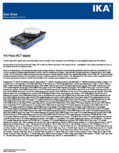 Data_Sheet_IKA_Plate_(RCT_digital) - NEOTEC, spol. s r.o. - laboratorní ...